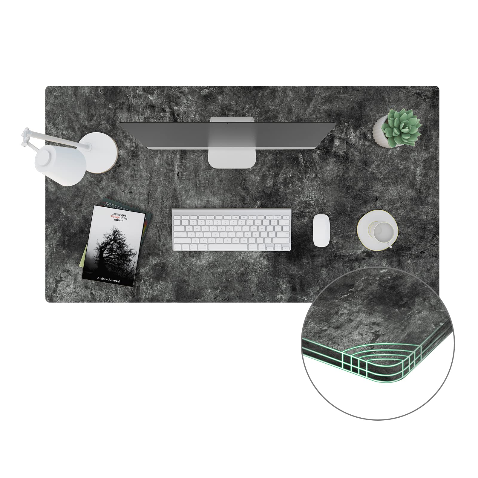 FLEXISPOT EC1 Essential Adjustable Desk, Electric Standing Desk Sit Stand Desk (55x28, Gray Frame+Graphite)