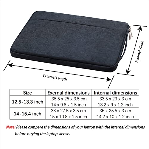 Aucase 13-13.3 Inch Laptop Sleeve with Handle, Water Repellent and Shock Resistant Soft Padded Case with Pocket and Accessories Pouch, Compatible with MacBook Pro Air 13, Surface Laptop 13, Chromebook