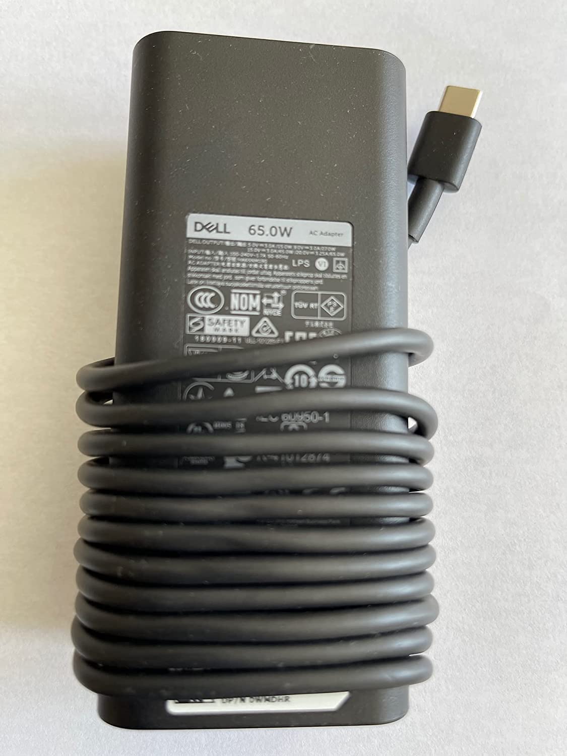 FOR DELL New Replacement Dell 65W Type -C AC Adapter for Dell Latitude 9410 2-in-1, Latitude 9510, Latitude 3410, Latitude 3510, Compatible Dell P/N:002YK0F, 0M1WCF, 0JYJNW, 0K5MD6, 9FNYW, 492-BCBI.
