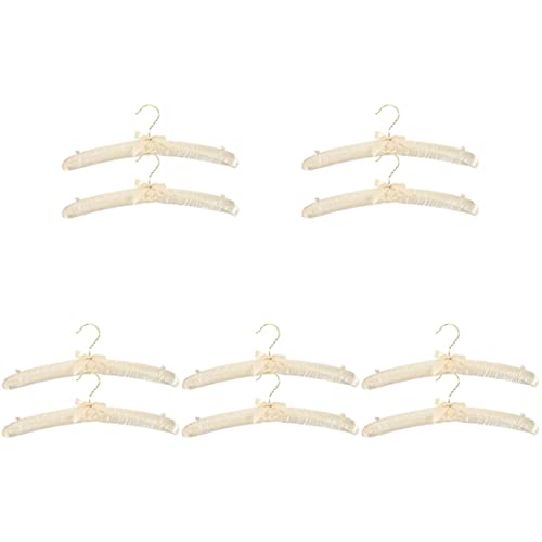 Garneck 10pcs Hanger Bridal Coats with Shoulder Costume for Coat Heavy Bridesmaid Shop Dress Pant Non- Bump Slip Satin Non- Slip Sponged No Skirt Covers Canvas Anti Silk