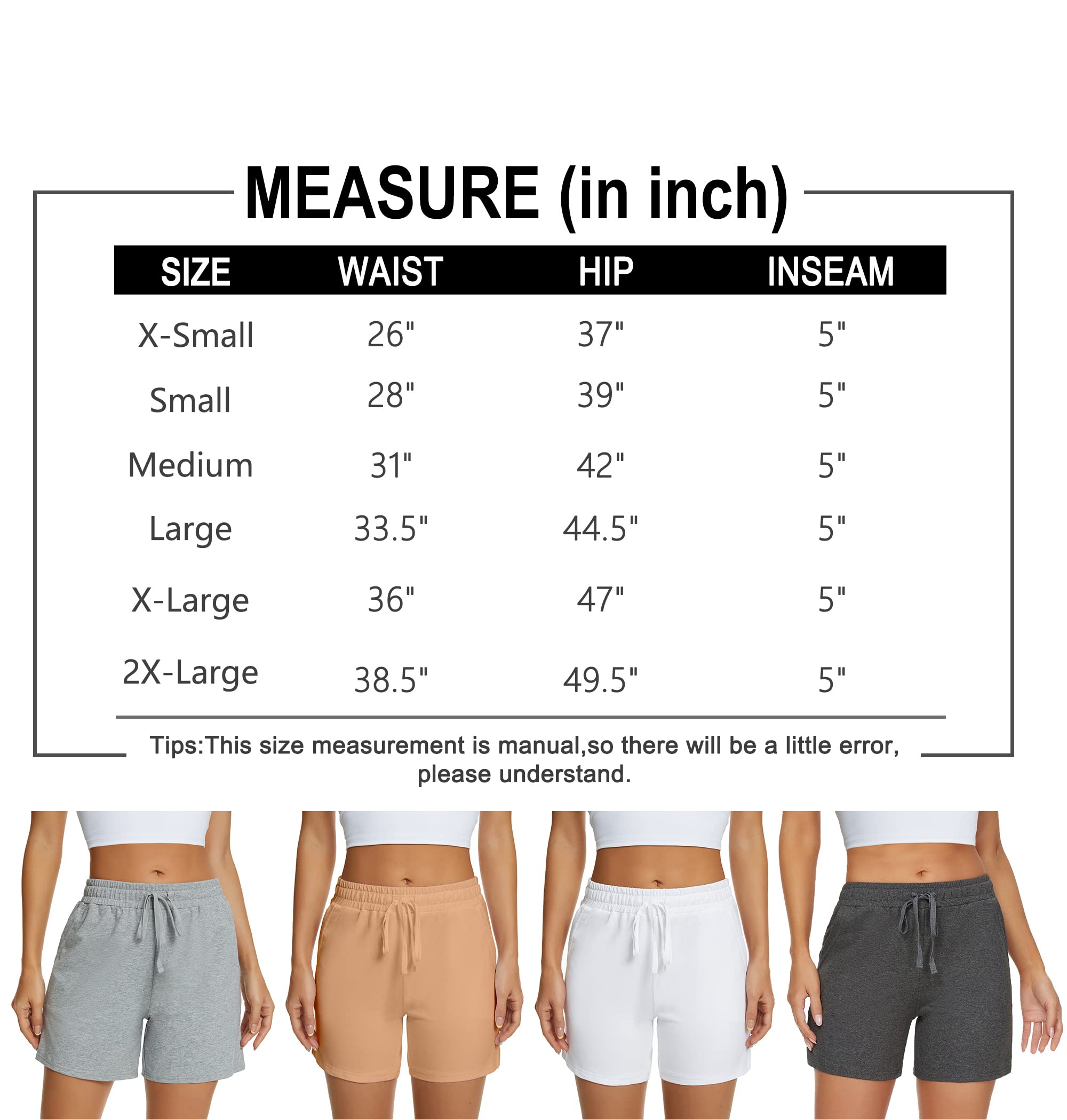 Tandisk Women's Bermuda Shorts Athletic Active Yoga Lounge Workout Gym Jogger Running Shorts with Deep Pockets Navy Blue XS