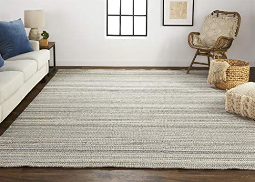 Feizy Rugs - Keaton Collection, Contemporary Abstract Area Rug - Brown/Gray 8' x 10'