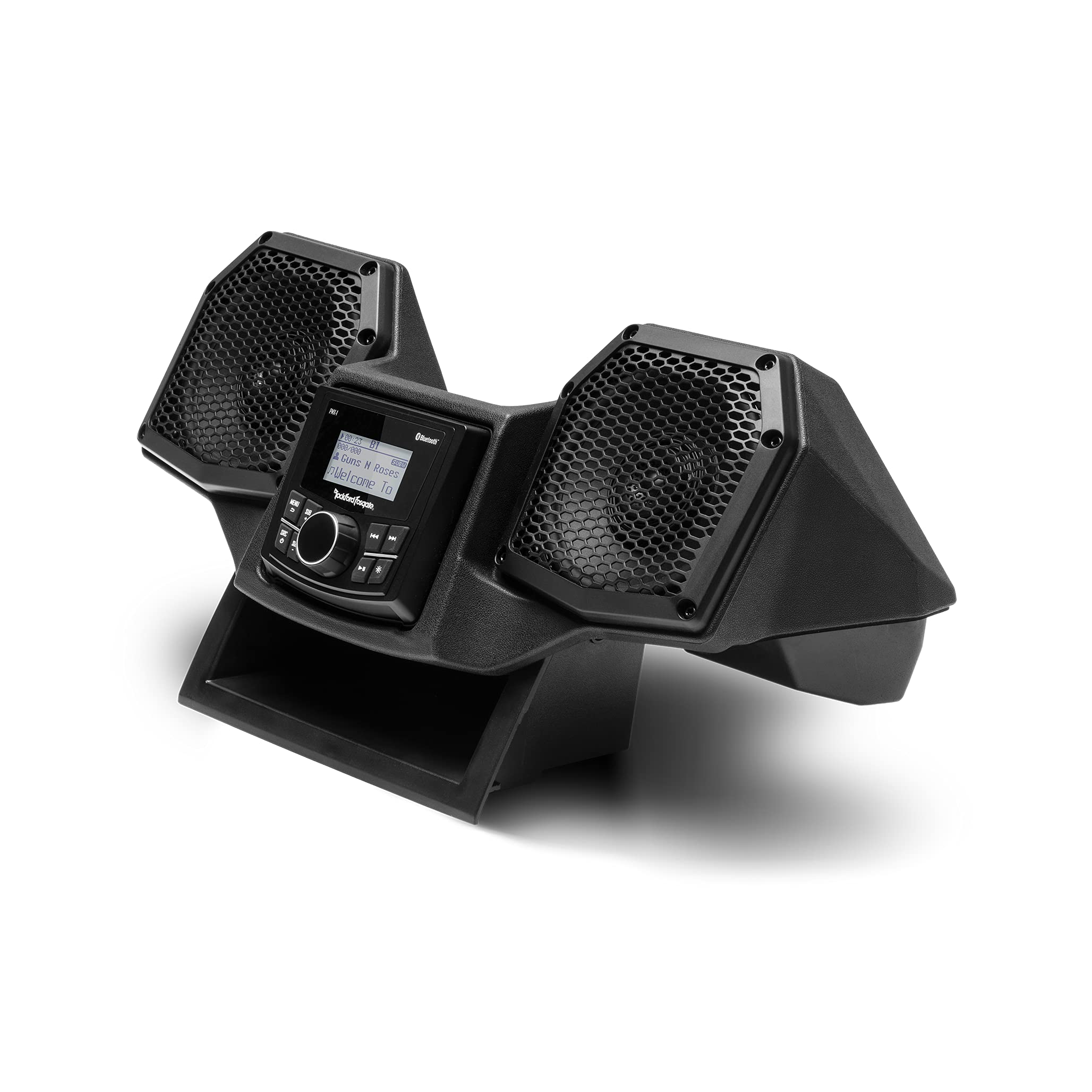 Rockford Fosgate RNGR18-STG1 Audio Kit: All-in-One Dash Housing Pre-Installed with PMX-1 Receiver and 5.25" Speakers for Select Polaris Ranger Models (2018-2022)