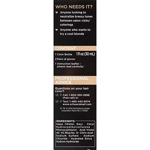 Schwarzkopf Color Boost Color Vibrancy Booster, Cool Blonde