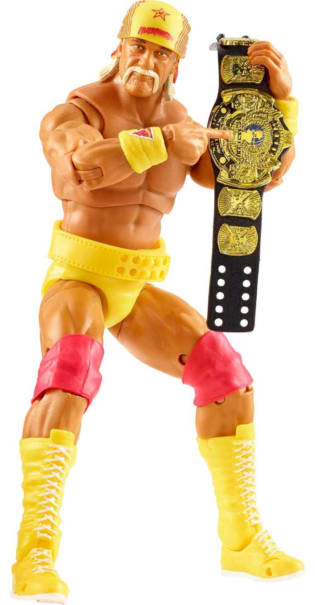 Mattel WWE Hulk Hogan Ultimate Edition Fan TakeOver Action Figure with Articulation, Life-like Detail & Accessories, 6-inch