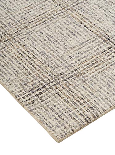 Feizy Rugs - Belfort Collection, Transitional Art Deco Area Rug - Gray 8' x 10'