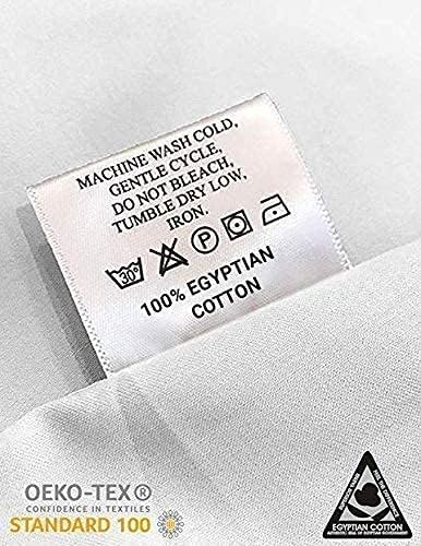 Kamas Egyptian Cotton Sateen Weave Pack of 2 Extra Large Pillowcase to Fit Your Oversized Pancake Large Huge & Gusseted Pillows (White, King Oversize- 23x43)
