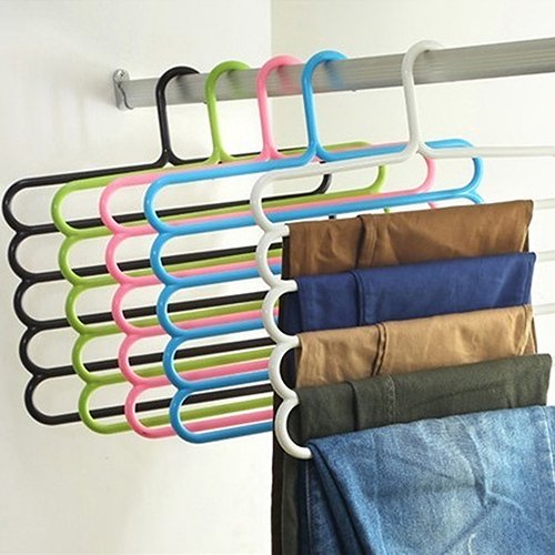 shlutesoy 5Layer Multifunctional Anti Skid Dry Wet Use Scarf Hanger Creative Towel Rack