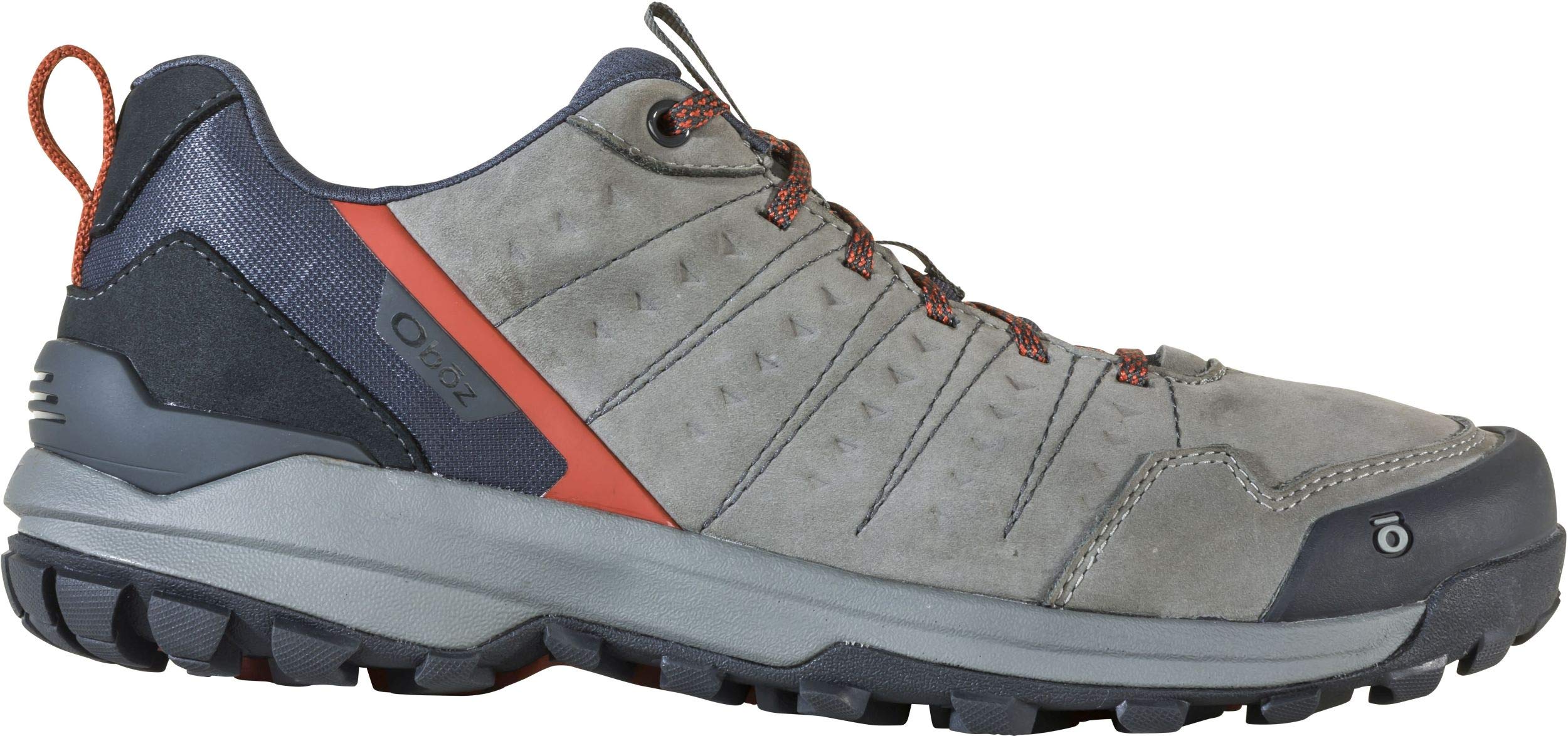 Oboz Sypes Low Leather B-Dry Hiking Shoe - Men's Steel, 9 Medium