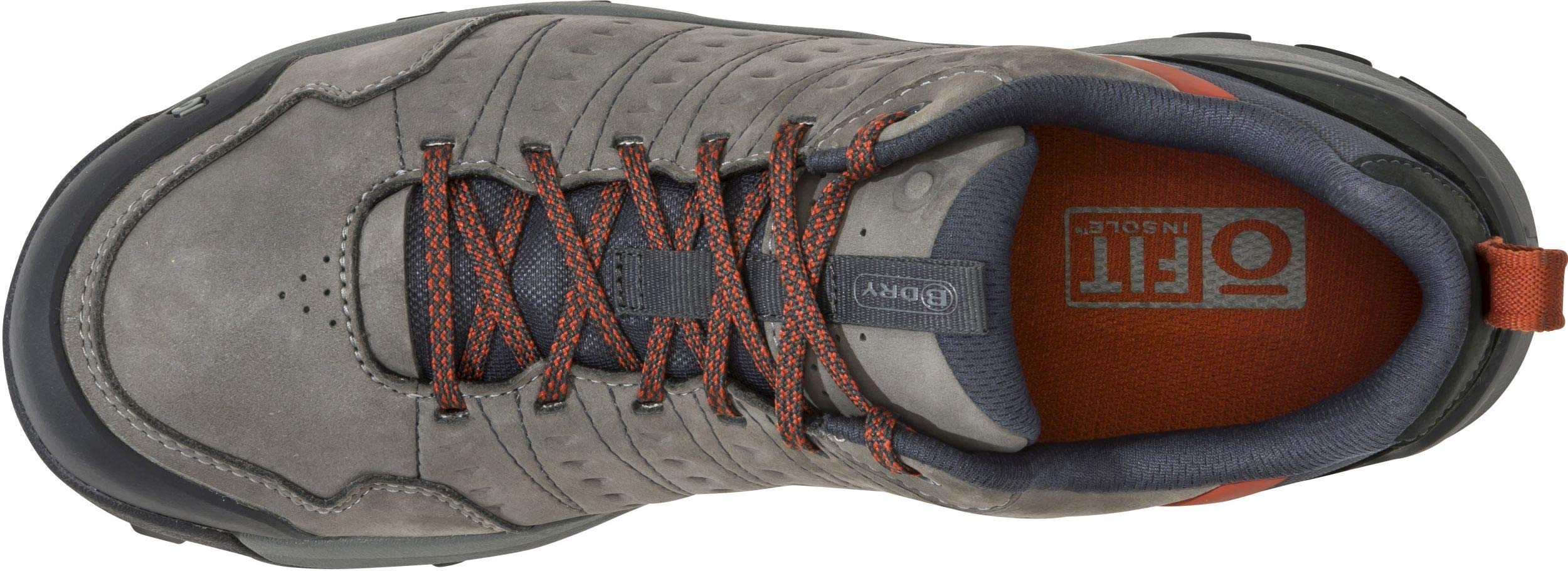 Oboz Sypes Low Leather B-Dry Hiking Shoe - Men's Steel, 9 Medium