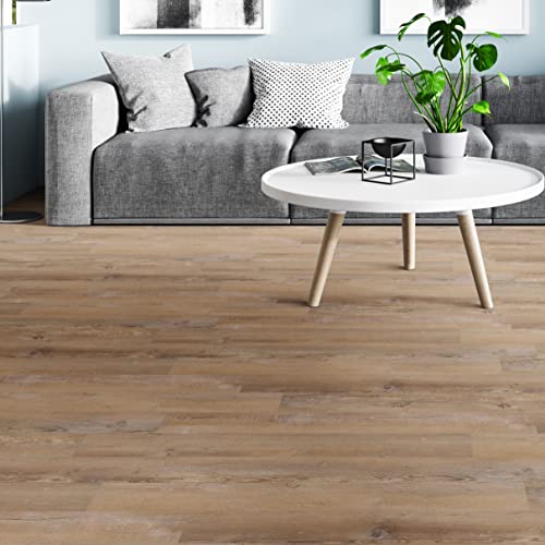 MSI Hampstead 6 inch x 48 inch Gluedown Luxury Vinyl Plank Flooring for Pro and DIY Installation, Beige, CASE, 36 Square Feet