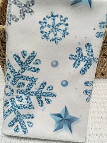 JALIBEI Snowflakes Hand Towels 13.6 X 29' Soft Kitchen Dish Towels for Household Daily Use | Home Decoration Towels