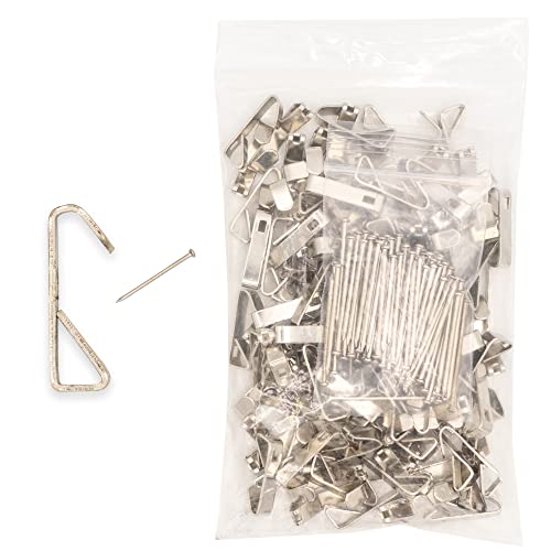 Infinity 30 lb Picture Hangers, Supports up to 30 Pounds, Set of 100 (100 Hangers & 100 Nails)