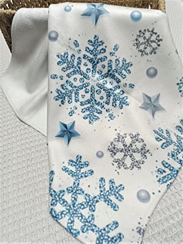JALIBEI Snowflakes Hand Towels 13.6 X 29' Soft Kitchen Dish Towels for Household Daily Use | Home Decoration Towels