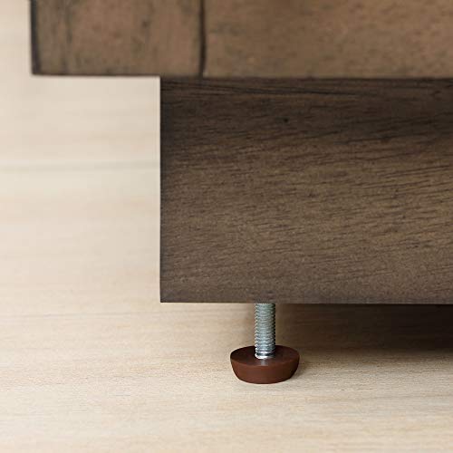 OVE Decors Maya Plus 42 in. Single Sink Bathroom Vanity in Almond Latte Finish, Black Hardware and Included Power Bar