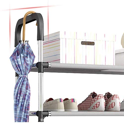 DINGZZ Simple Shoe Rack, Dormitory Multilayer Simple Shoe Rack, Household Capacity, Multifunctional Stainless Steel