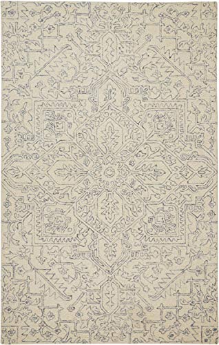 Feizy Rugs - Belfort Collection, Transitional Floral Area Rug - Gray/Ivory 8' x 10'