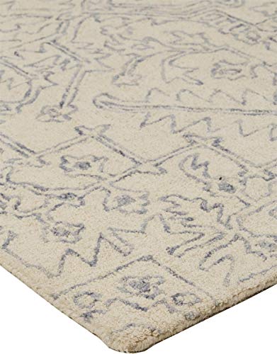Feizy Rugs - Belfort Collection, Transitional Floral Area Rug - Gray/Ivory 8' x 10'