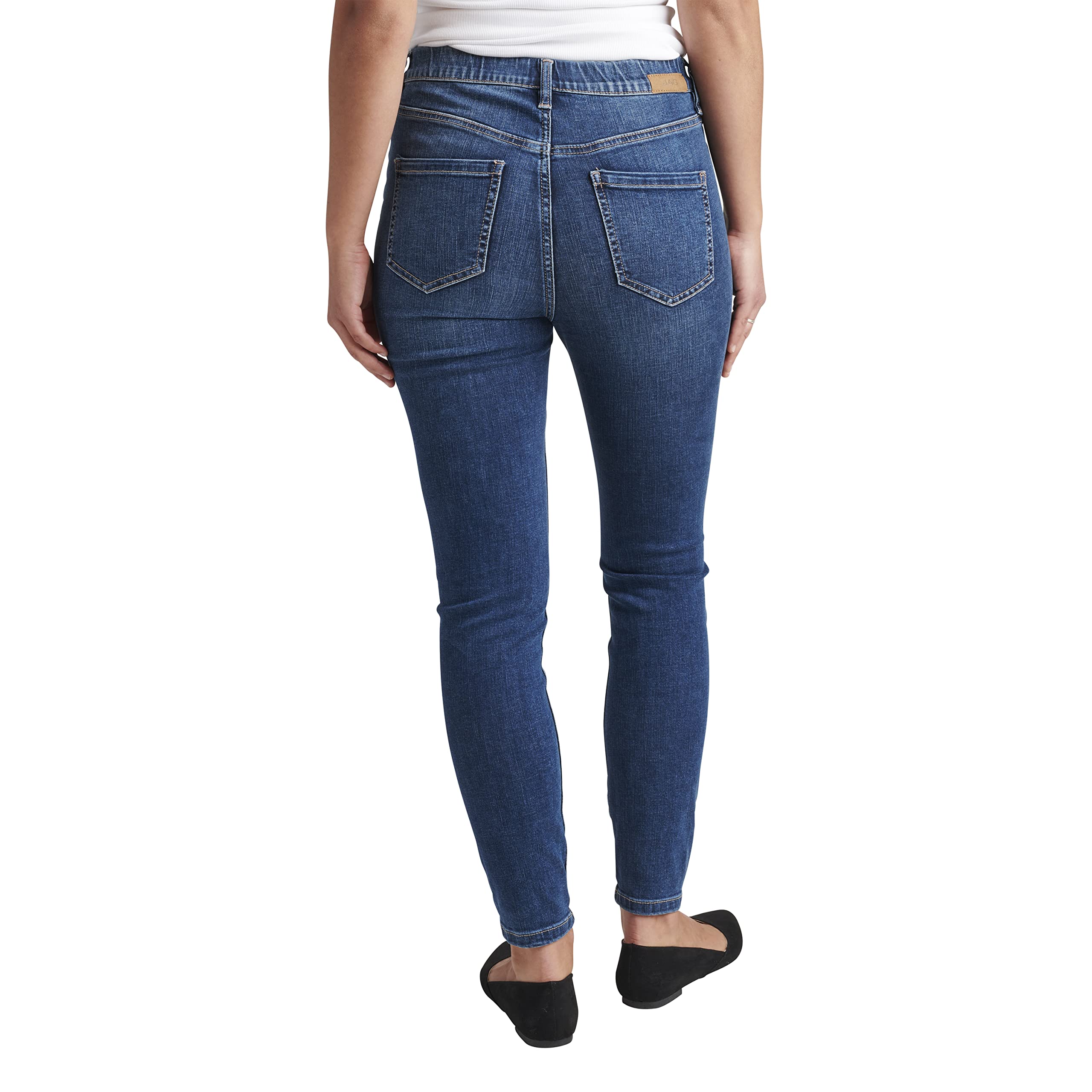 JAG Jeans Women's Valentina High Rise Skinny Pull-on Jeans-Legacy, Tribeca Blue, 10