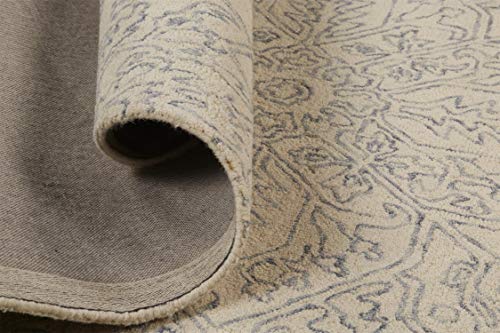 Feizy Rugs - Belfort Collection, Transitional Floral Area Rug - Gray/Ivory 8' x 10'