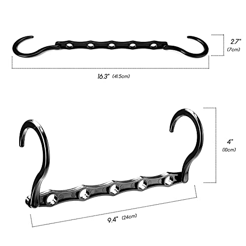 HOUSE DAY Black Magic Hangers 10 Pack and Black Velvet Hangers 50PK,Space Saving Hangers Set