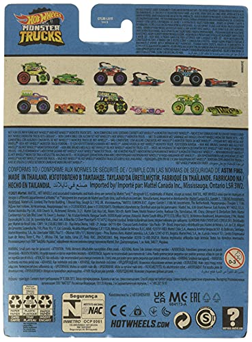 Hot Wheels Monster Trucks, 1:64 2-Pack Invaders, Toy Vehicle for Kids Ages 3 and Up