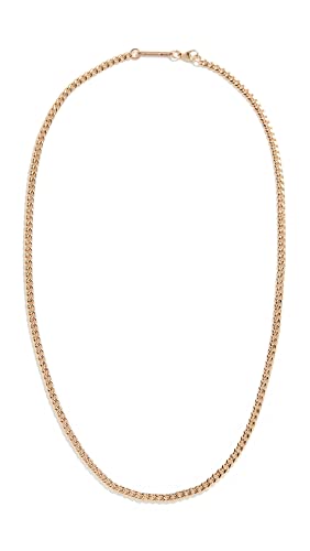 Zoe Chicco Women's 14k Gold Small Hollow Curb Chain Necklace, Yellow Gold, One Size