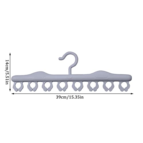 Multifunctional Hangers Creative Nonslip Hangers Saving Space Household Wardrobe Storage Hangers Baskets for Linen Closet (Grey, One Size)