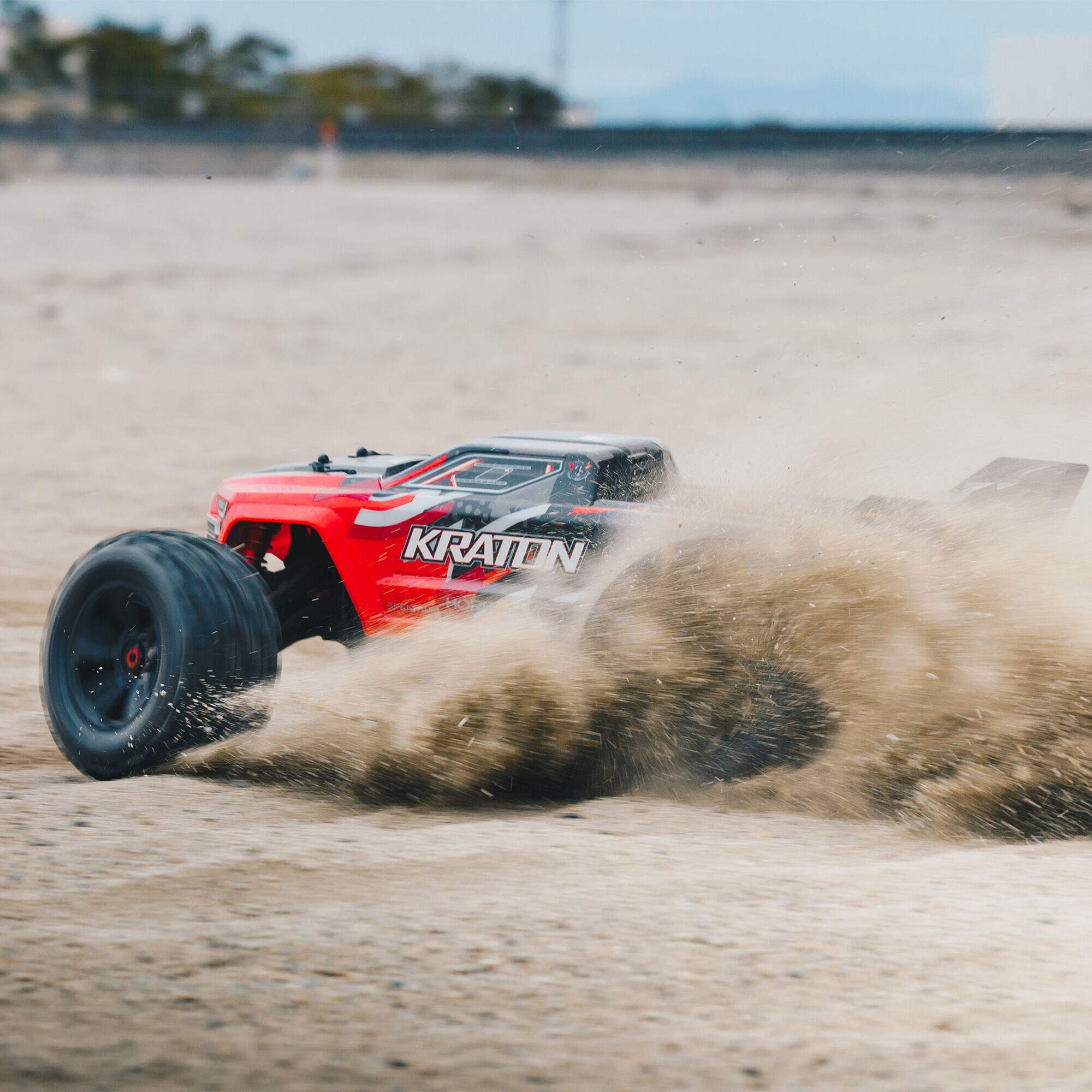 ARRMA RC Truck 1/8 KRATON 6S V5 4WD BLX Speed Monster RC Truck with Spektrum Firma RTR (Transmitter and Receiver Included, Batteries and Charger Required), Red, ARA8608V5T1
