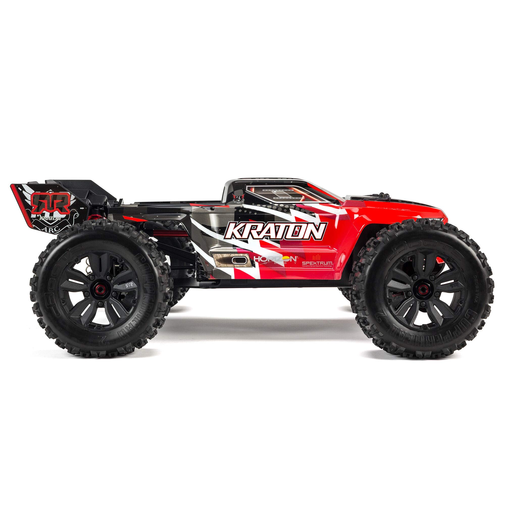 ARRMA RC Truck 1/8 KRATON 6S V5 4WD BLX Speed Monster RC Truck with Spektrum Firma RTR (Transmitter and Receiver Included, Batteries and Charger Required), Red, ARA8608V5T1