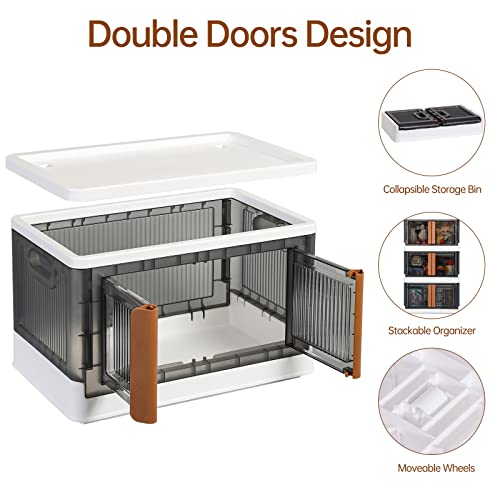 HAIXIN 3 Pack 8.4 Gal Storage Bin and 6 Layers Shoe Box