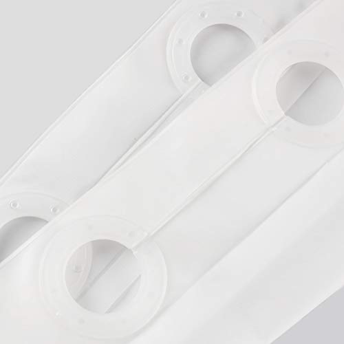 Hotel Grade No Hooks Needed Waterproof Shower Curtain or Liner,Frost (PEVA, 71" x 74")