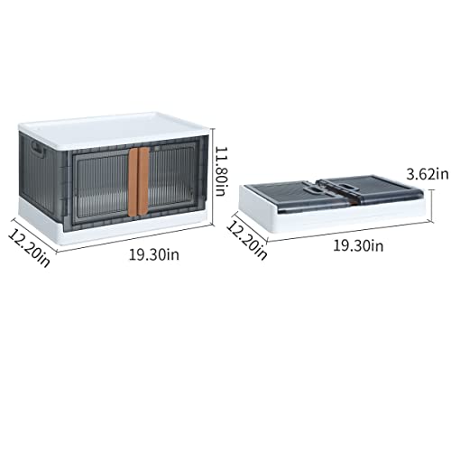 HAIXIN 3 Pack 8.4 Gal Storage Bin and 6 Layers Shoe Box
