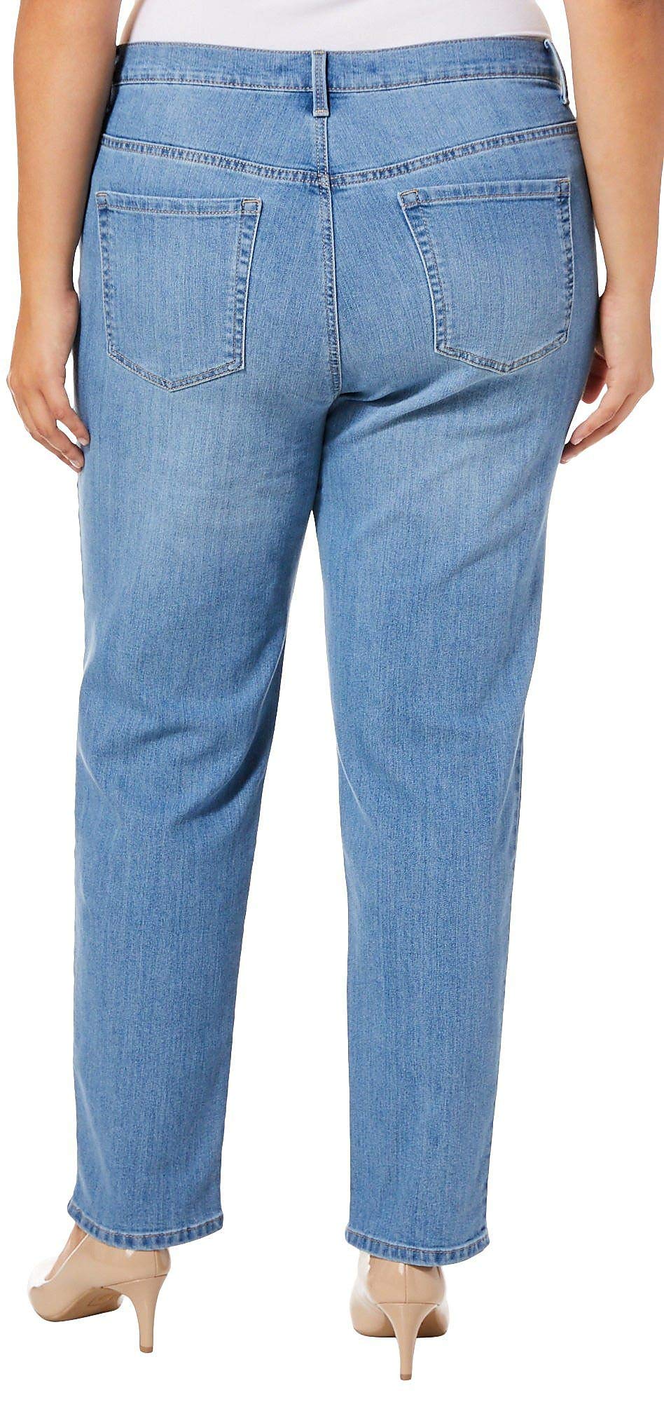Gloria Vanderbilt Women's Amanda Classic High Rise Tapered Jean Size, Callisto, 26 Plus Short
