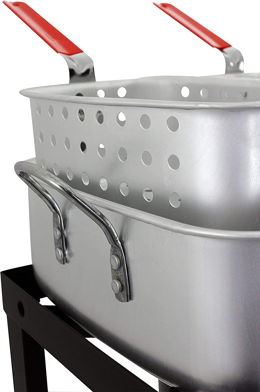 Dual 2 Basket Deep Fryer-Propane Cooker-Fry Fish/Chicken Outdoor 18 QT. Oil