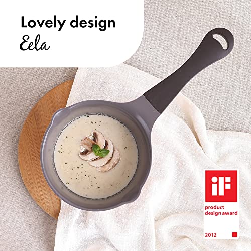 Neoflam 1qt Saucepan Butter Warmer Milk Boiling|Melting Pot, Ecolon Healthy Ceramic Nonstick Coating PFOA-free, 2 Pour Spouts, Lightweight, Dishwasher Safe, Green