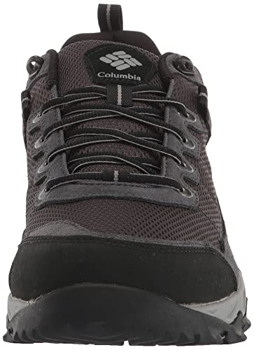 Columbia Men's Valley Pointe Waterproof Hiking Shoe, Shark/Monument, 10