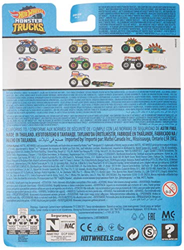 Hot Wheels Monster Trucks, 1:64 2-Pack 5 Alarm, Toy Vehicle for Kids Ages 3 and Up