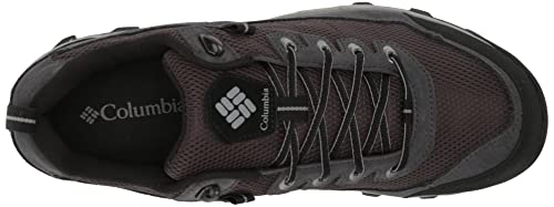 Columbia Men's Valley Pointe Waterproof Hiking Shoe, Shark/Monument, 10