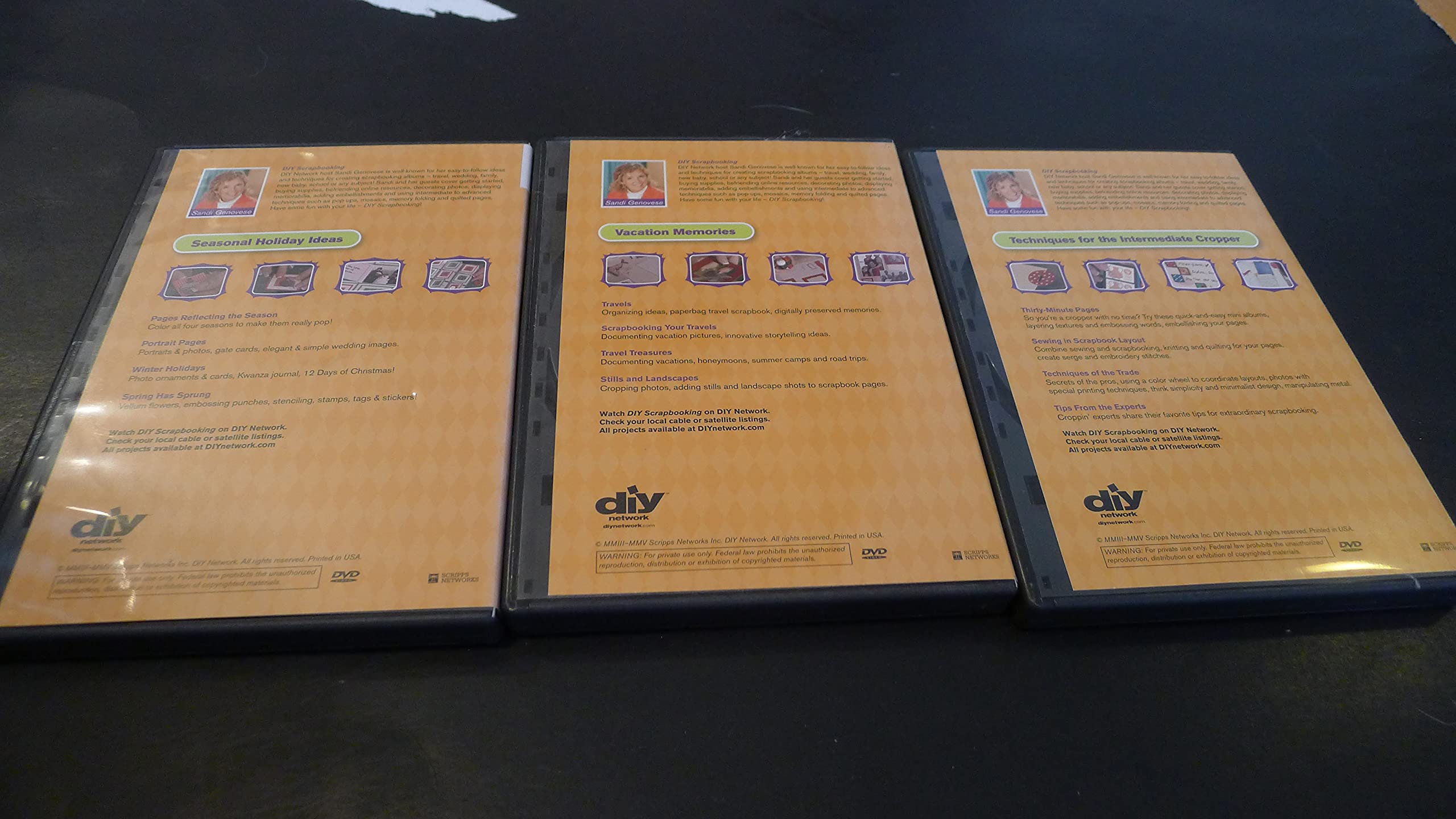 diy Scrapbooking: Seasonal Holiday Ideas / Vacation Memories / Techniques for the Intermediate Cropper (3-DVD Set)