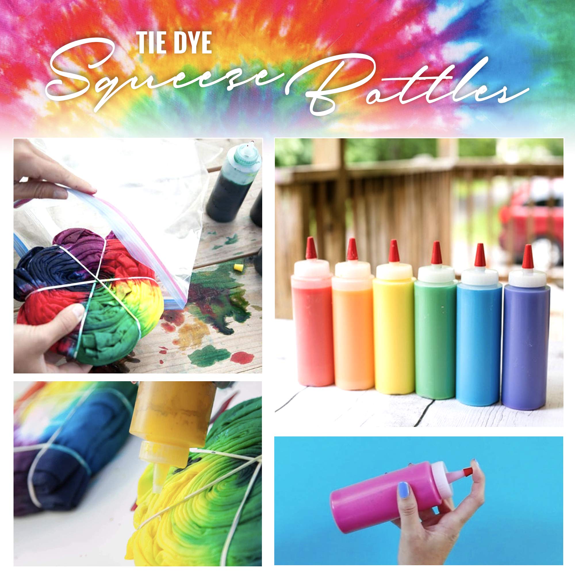 Rit Dye Liquid Dark Brown All-Purpose Dye (8oz) - Pixiss Tie Dye Kit and Accessories Set Bundle with Rubber Bands, Gloves, Funnel and Squeeze Bottle - Tie Dye Party Supplies