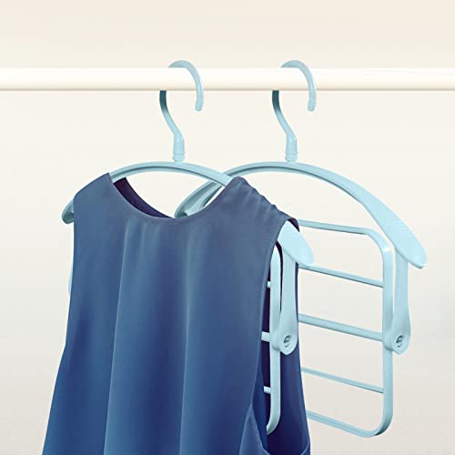Pants Hangers Space Saving,3 Pack Multifunctional Pants Rack Hanger,Rotatable Closet Storage Organizer with Anti-Slip Design for Pants Jeans Scarf Towels Shoes,Travel Essentials