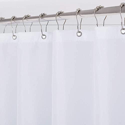 KGORGE Shower Curtains for Bathroom - Tropical Leaves Plant on White Background Odorless Curtain for Bathroom Showers and Bathtubs, 72 x 72 inches Long, Hooks Included