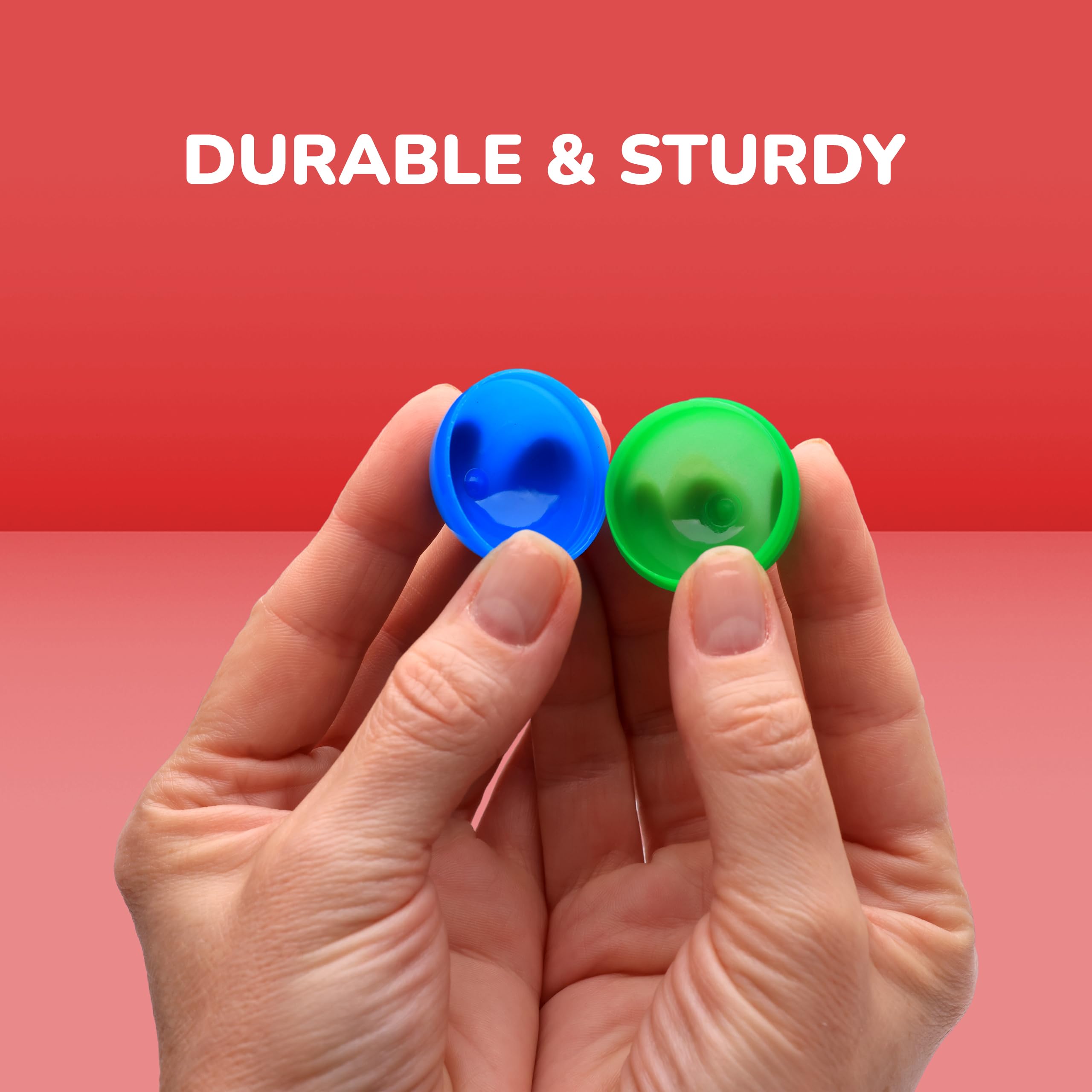 Capsule Vending Machine Colored Round Capsules Empty 250pcs 1.26 inch - Gumball Machine Capsules Bulk Party Favor Containers - Easter Basket Stuffers Birthday Gifts Pinata Stuffers DIY Craft Supplies