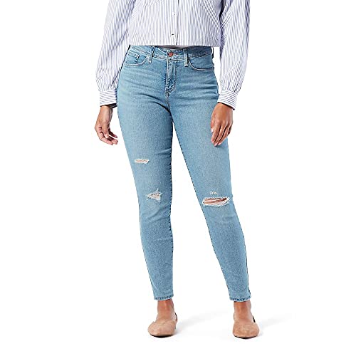 Levi Strauss Signature Gold Women's Totally Shaping Skinny Jeans (Available in Plus Size), Frosty Lakes, 24