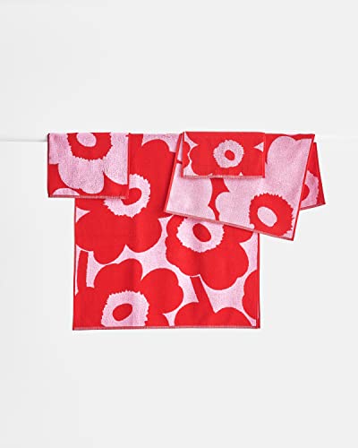 MARIMEKKO - Unikko Terry Cotton Hand Towel (Red Poppy)