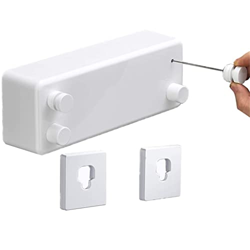 N/A Clothes Line Dryer Retractable Bathroom Accessories White Clothesline Rack Laundry Dryer Double Layer Stretch Tools