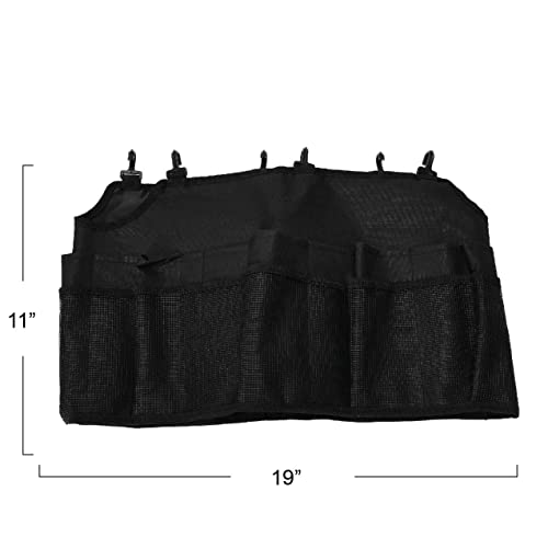 Household Essentials Bucket Caddy with Trim, Black