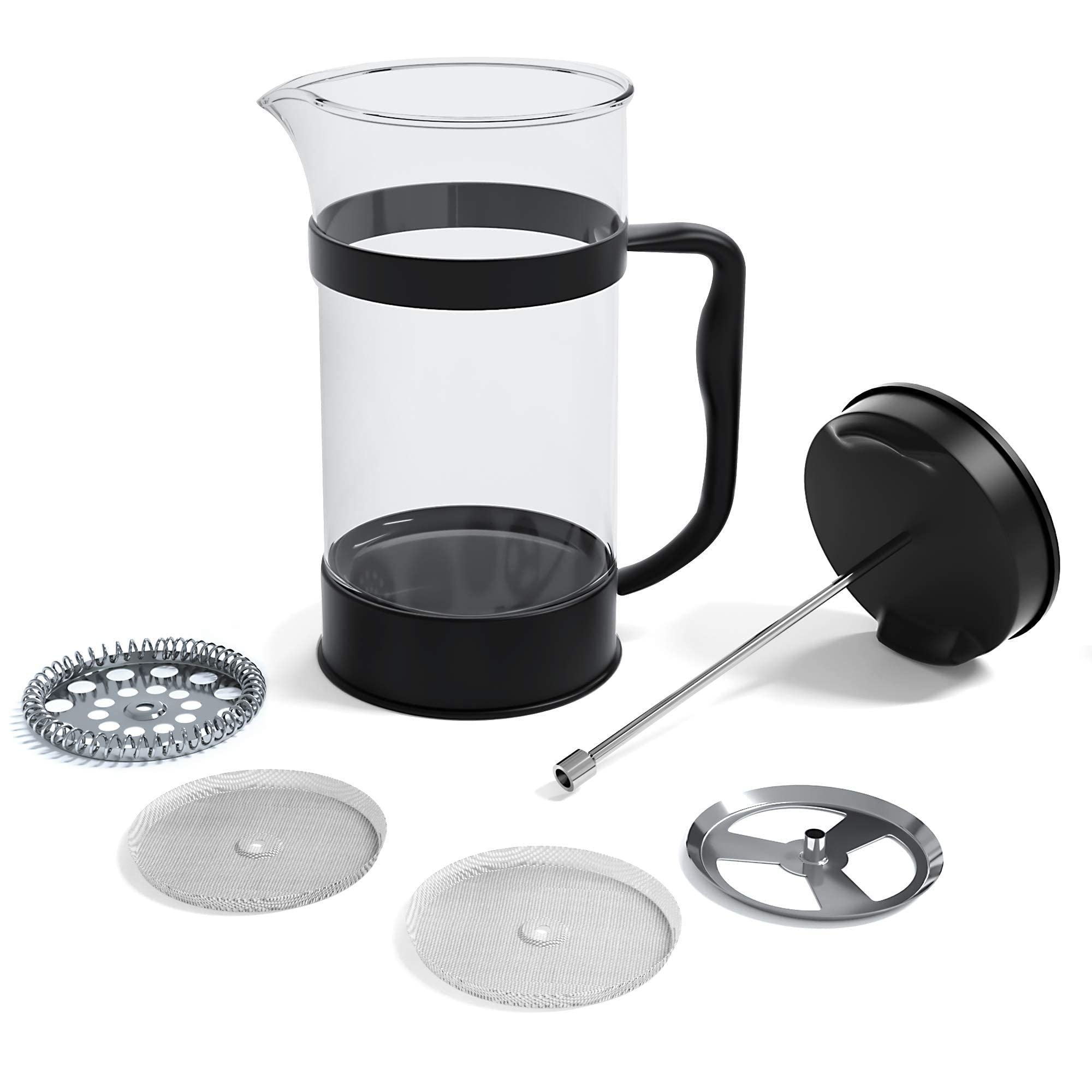 Utopia Kitchen 34 Ounce 1 Liter French Press Coffee Maker, Tea Maker, Travel Coffee Presses, Heat Resistant Thickened Borosilicate Coffee Pot for Camping Travel Gifts, Plum Pack of 1