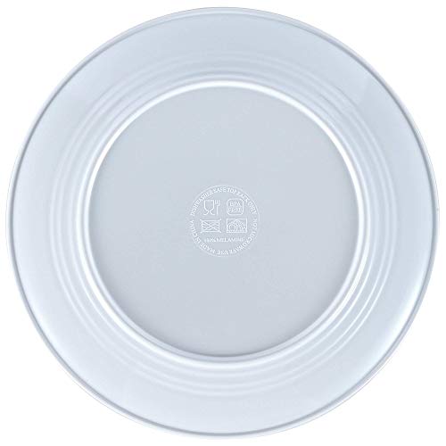Joviton Home 24PCS Heavenly Pink Swirl Melamine Dinnerware Sets for 8,Outdoor Plates and Bowls Sets (Heavenly Pink)